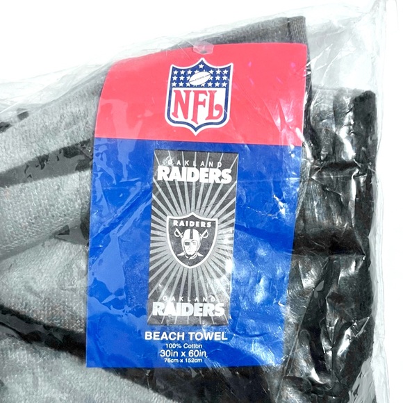 NFL | Bath | Vintage Nfl Oakland Raiders Beach Towel | Poshmark